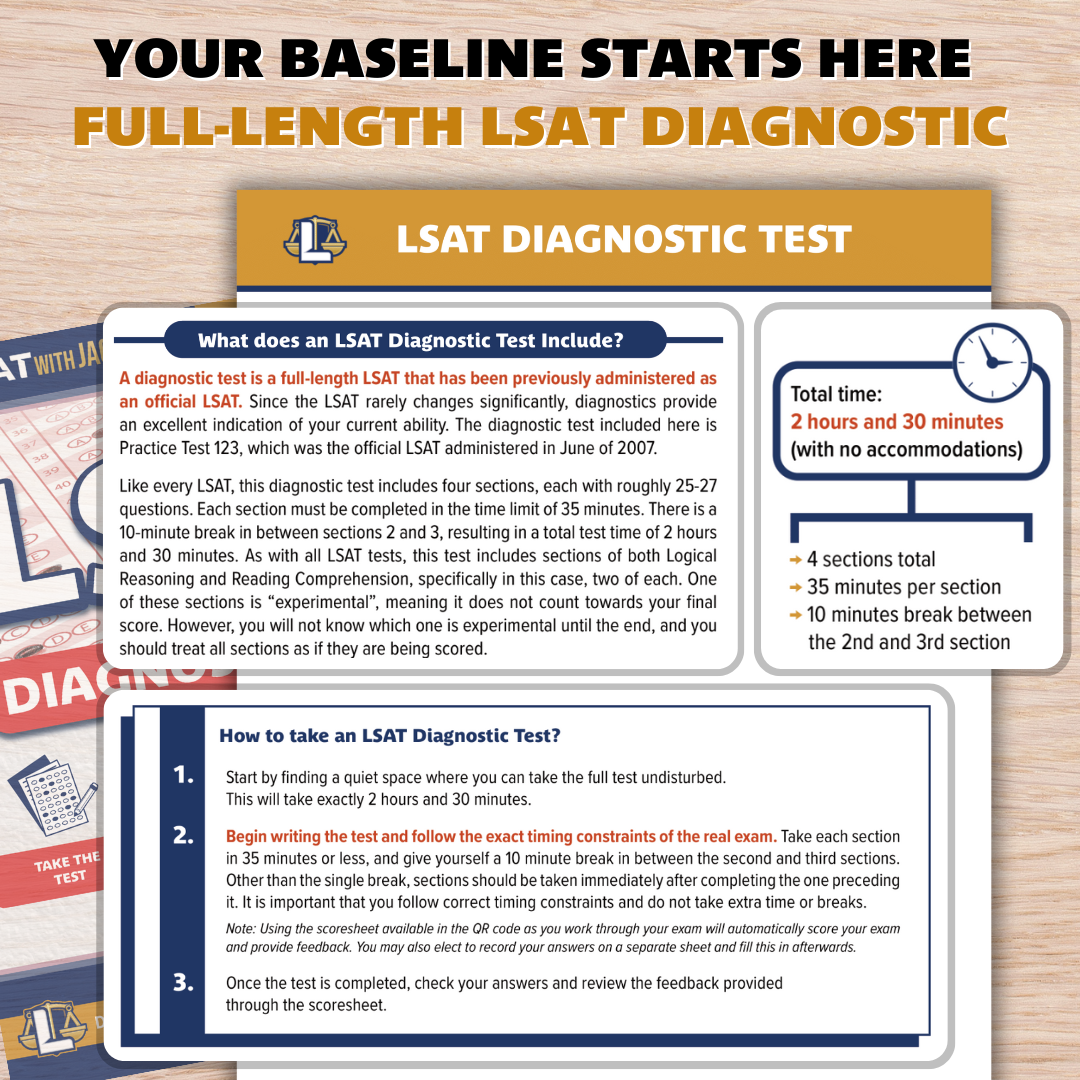 LSAT Diagnostic Test - Find your LSAT Baseline – LSATwithJack