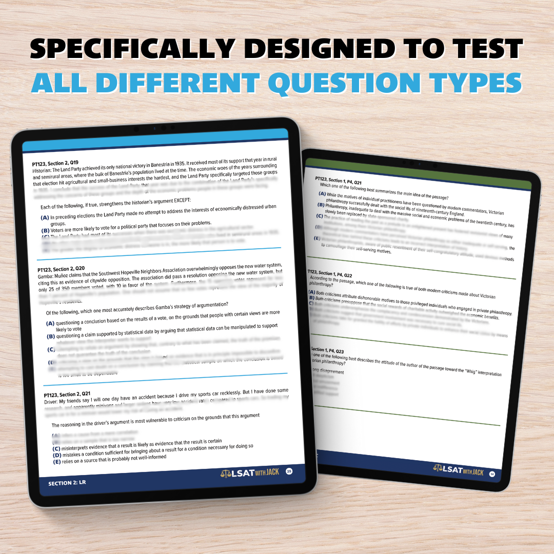 LSAT Diagnostic Test - Find your LSAT Baseline – LSATwithJack